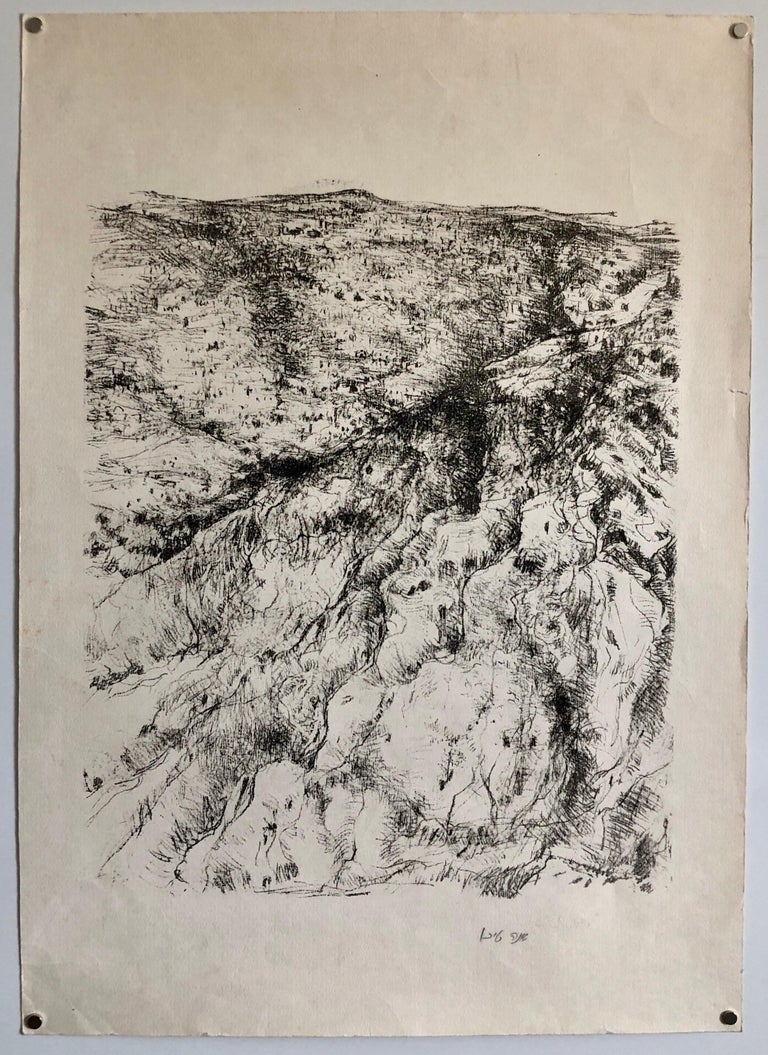 Anna Ticho - German Israeli Expressionist Abstract Jerusalem Landscape ...