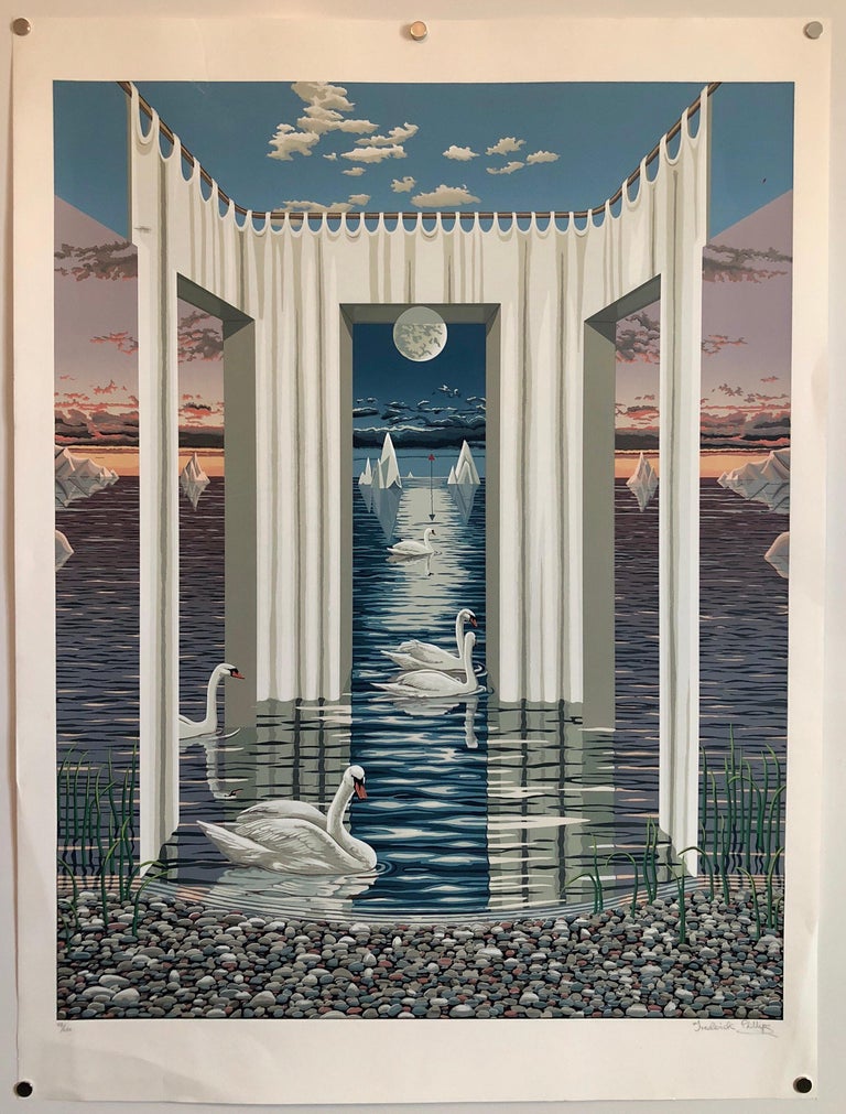 Frederick Phillips - Large Surrealist Photo Realist Silkscreen ...