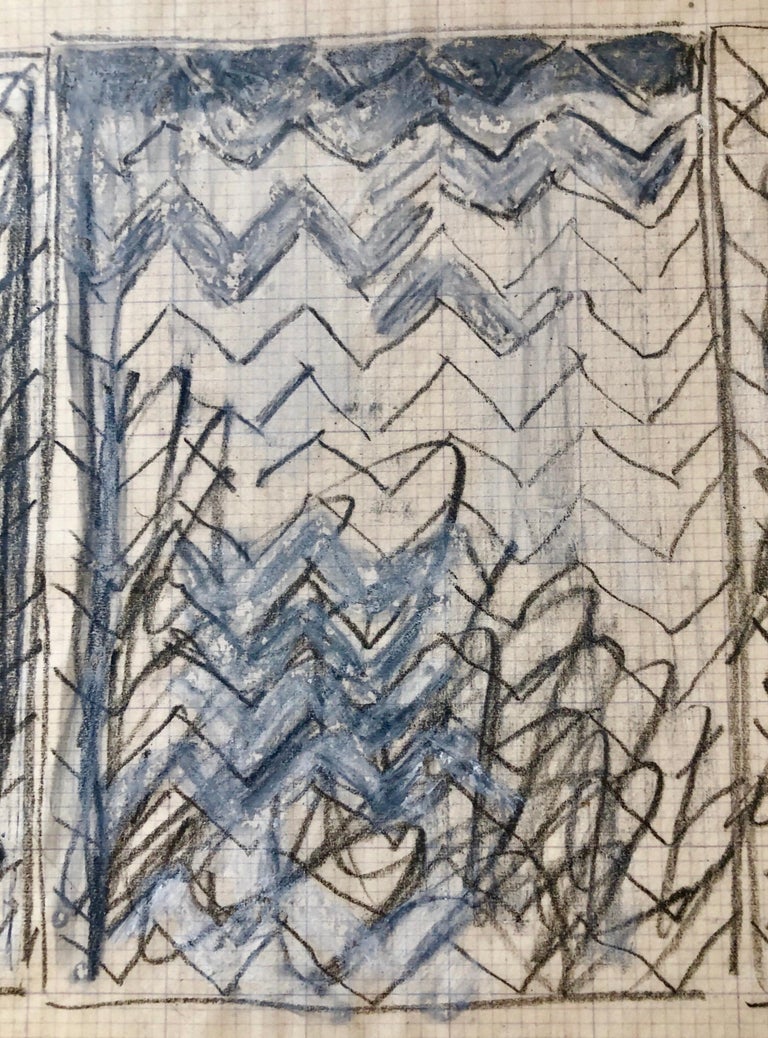 Katherine Porter - Abstract Expressionist Pencil Drawing Watercolor ...