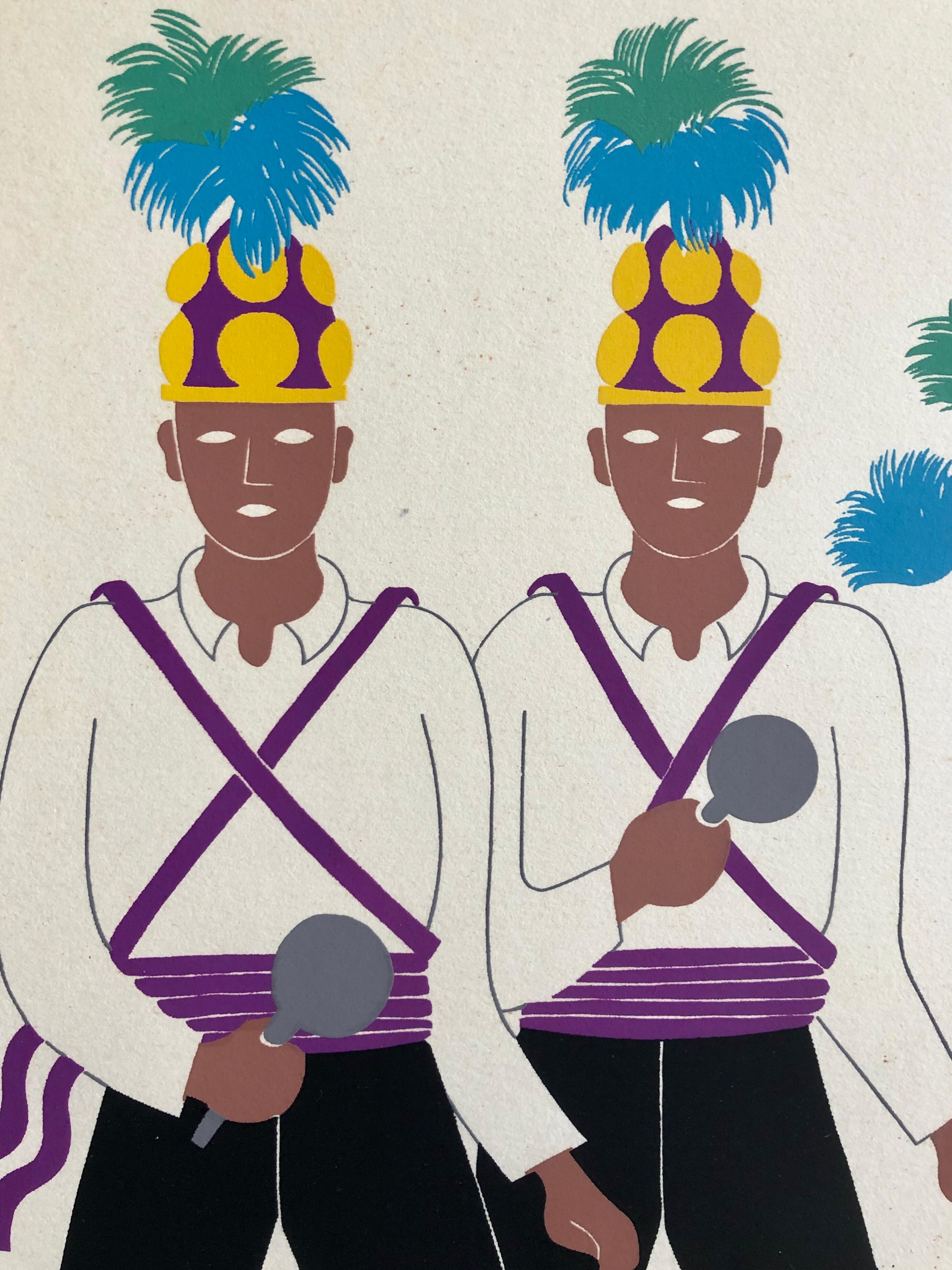 Carlos Merida - 1945 Mexican Modernist Silkscreen Serigraph Print ...