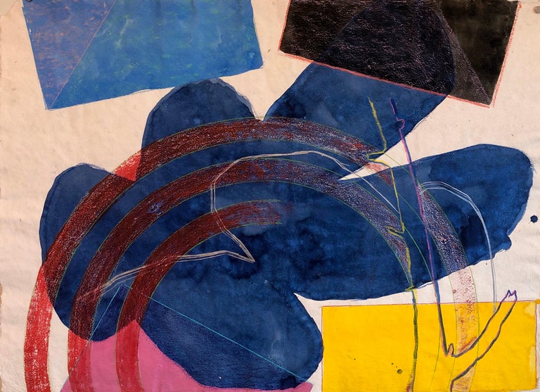 Sandy Kinnee - Abstract Modernist Colourful Mixed Media Art Painting ...