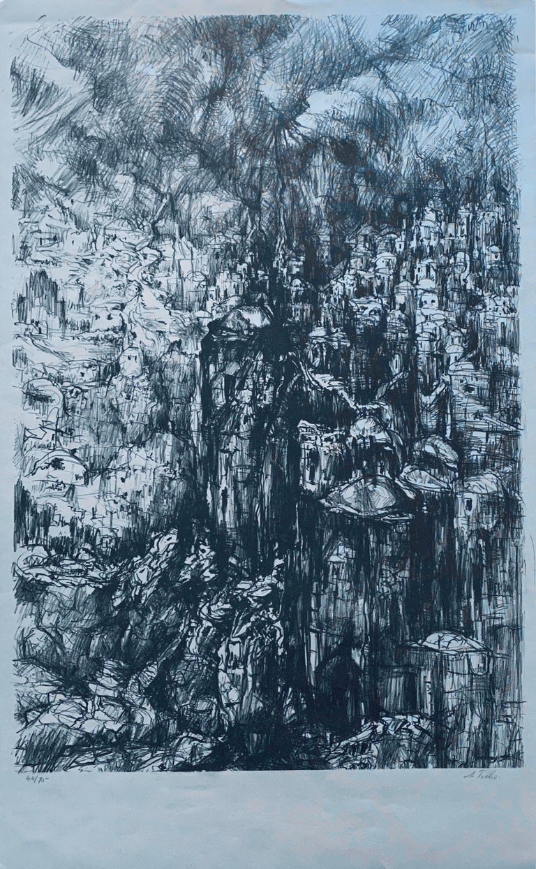 Anna Ticho - German Israeli Expressionist Abstract Lithograph Of ...