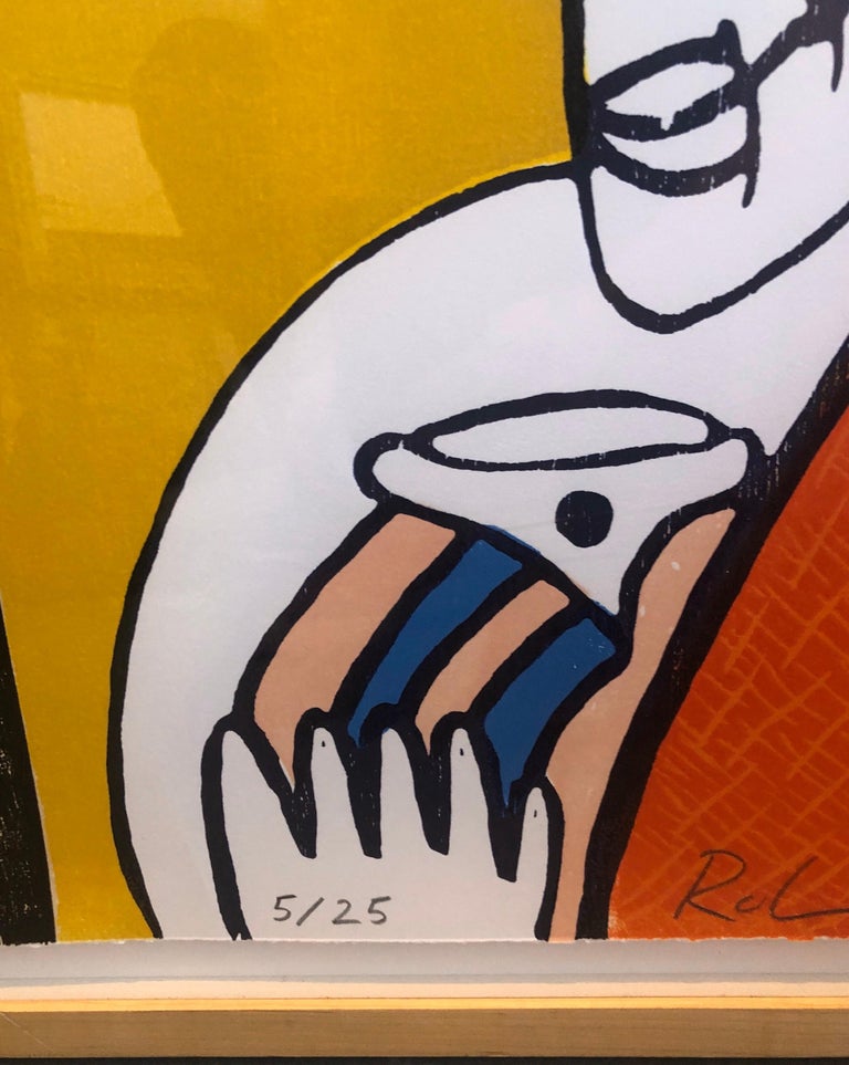 Robin Winters - Huge Conceptual Pop Art 14 Color Figurative Woodcut ...