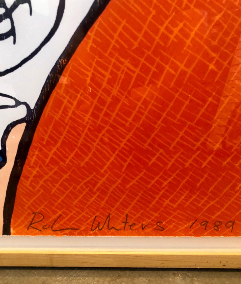 Robin Winters - Huge Conceptual Pop Art 14 Color Figurative Woodcut ...