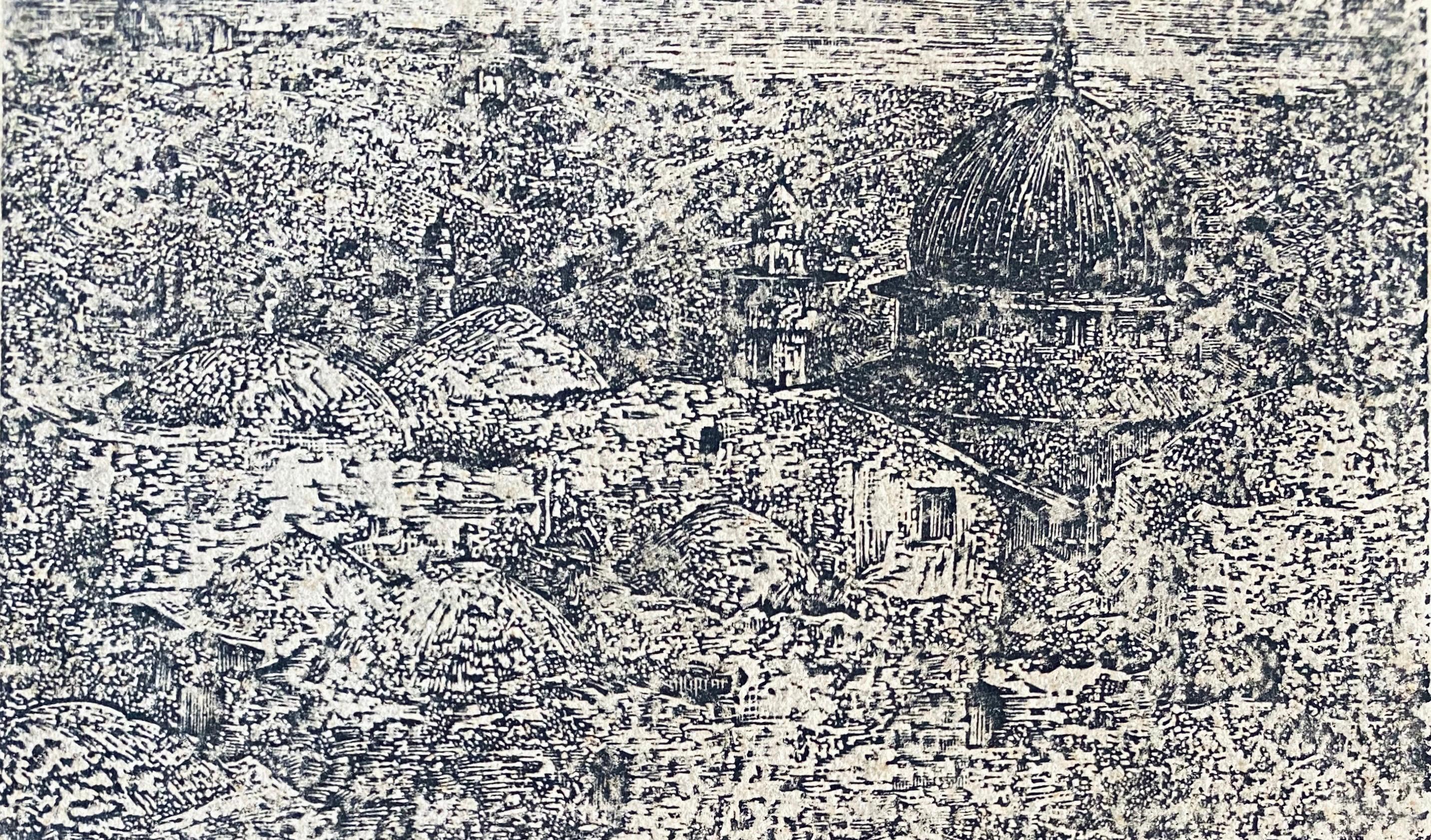 Charles Silberman - 1950s Landscape Study, Mixed Media Drawing WPA Era ...