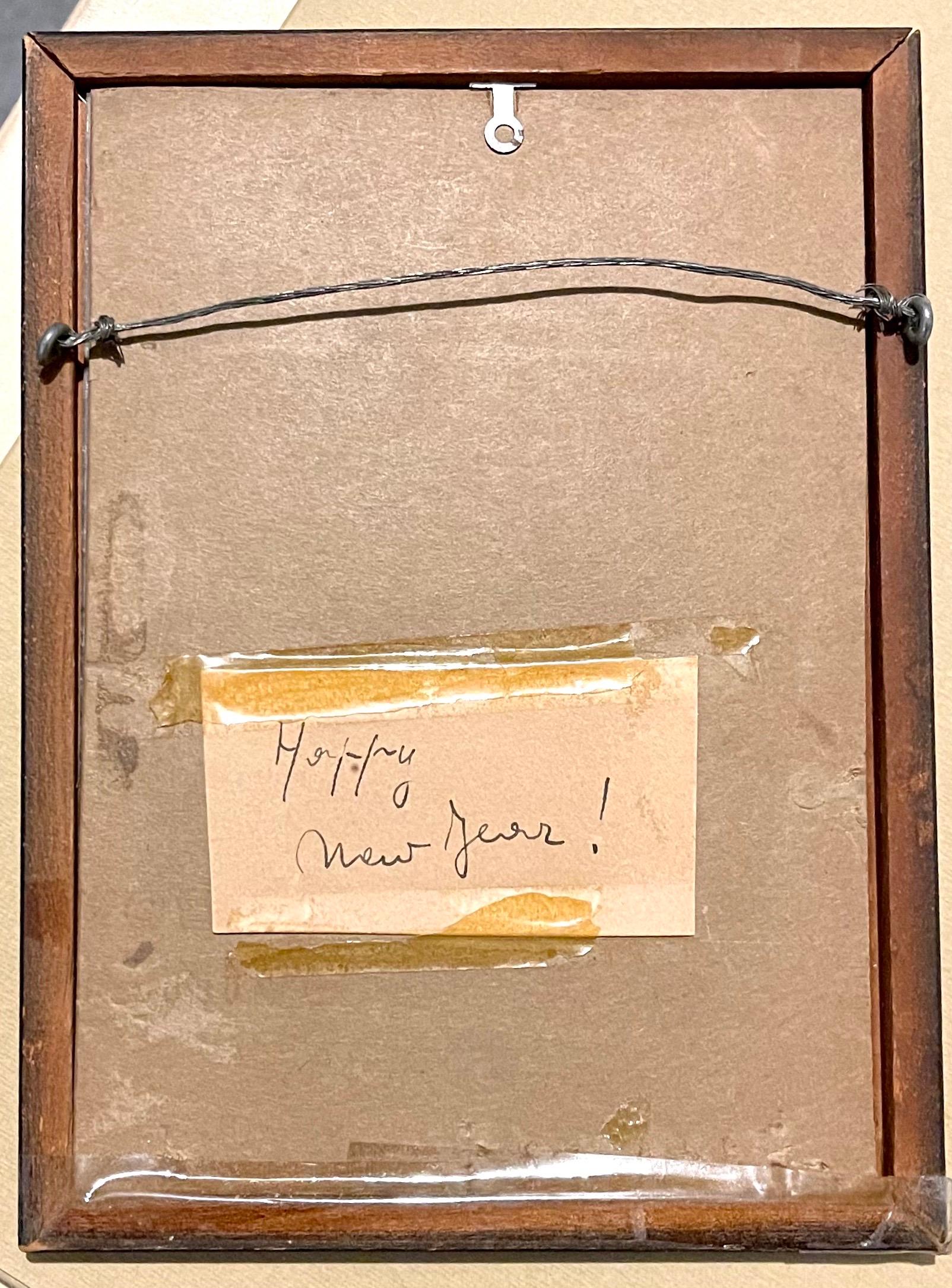 Ben-Zion Weinman - Expressionist Miniature Drawing Corn Stalks American ...