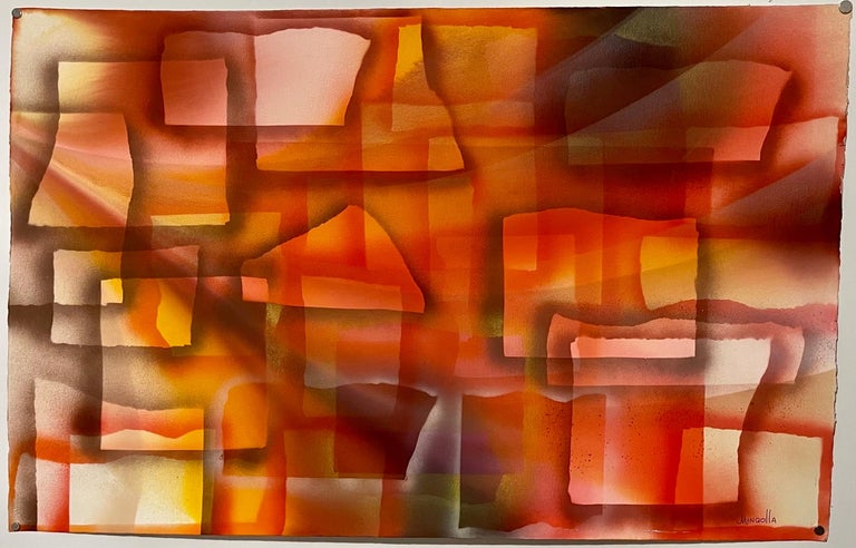 Dom Mingolla - Large Abstract Expressionist Watercolor Color Field ...