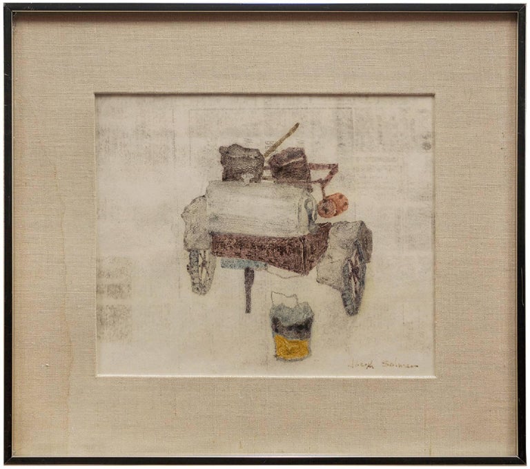 Joseph Solman - Old Fire Wagon, Monotype For Sale at 1stDibs