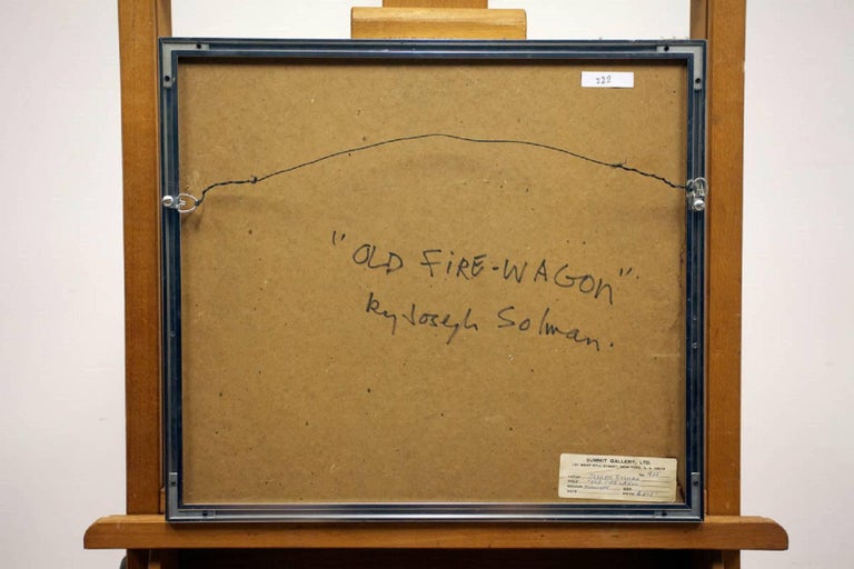 Joseph Solman - Old Fire Wagon, Monotype For Sale at 1stDibs