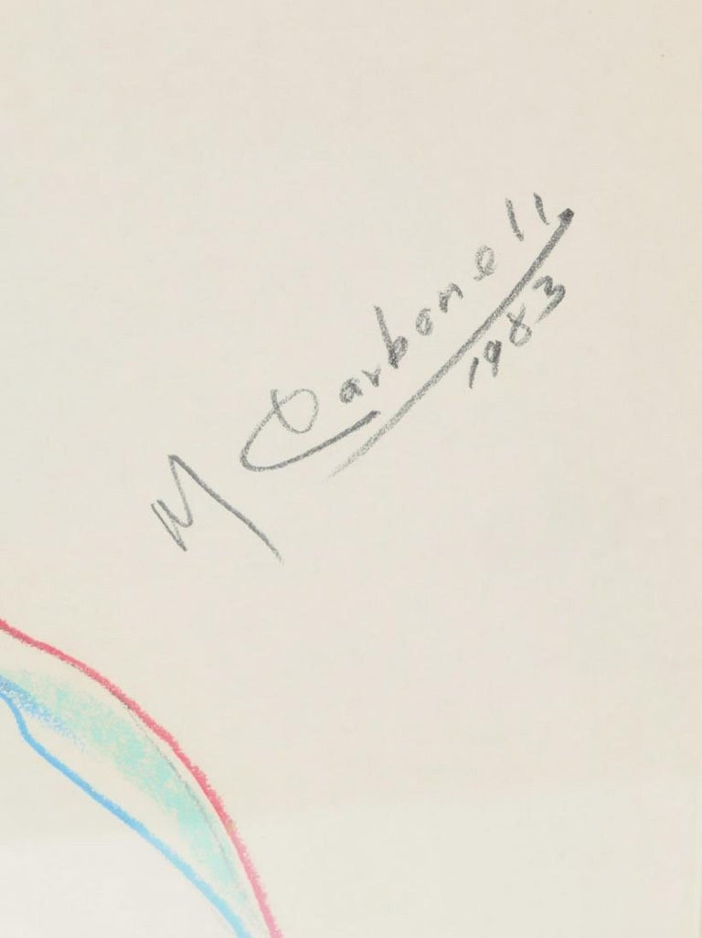 Manuel Carbonell - Cuban Modernist Master Colorful Pastel Crayon ...