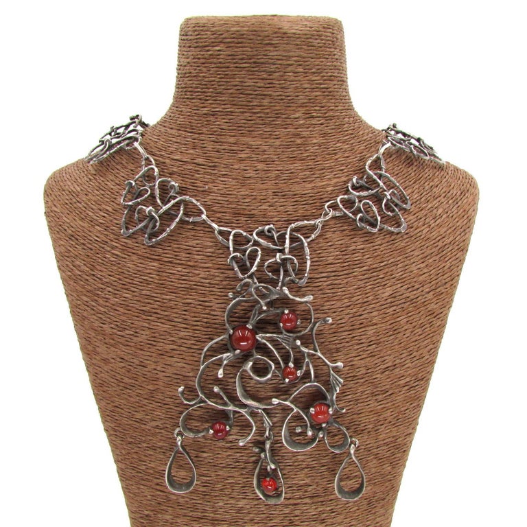 Rachel Gera - Handmade Israeli Modernist Brutalist Studio Silver ...