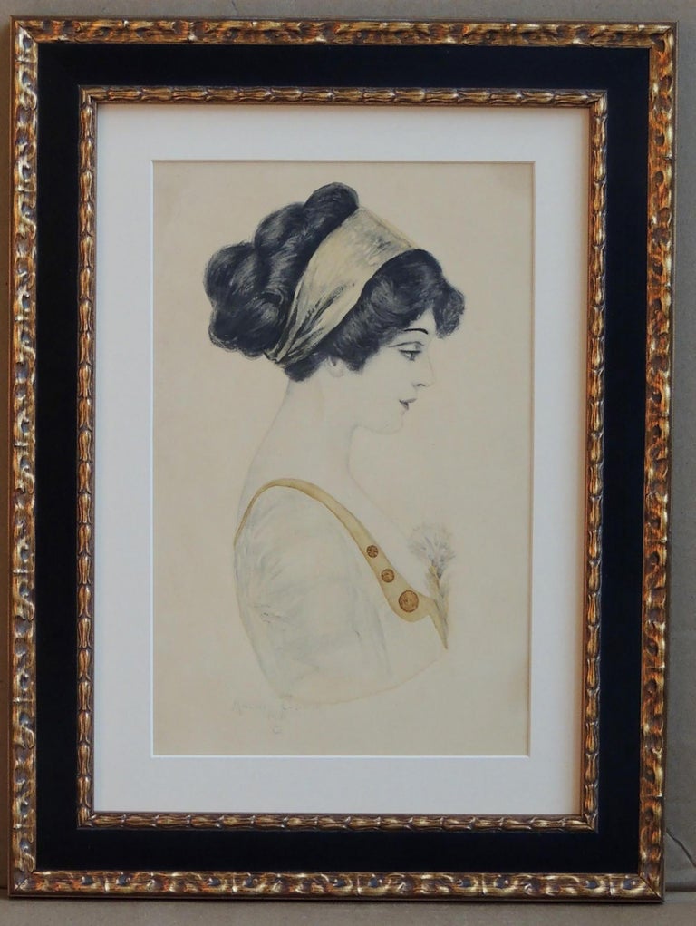Archie Gunn - Portrait of a Woman For Sale at 1stDibs