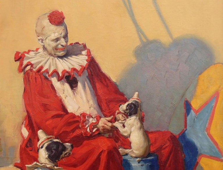 Ray Strang - Circus Clown with Dogs, Cover for Country Gentleman, April ...