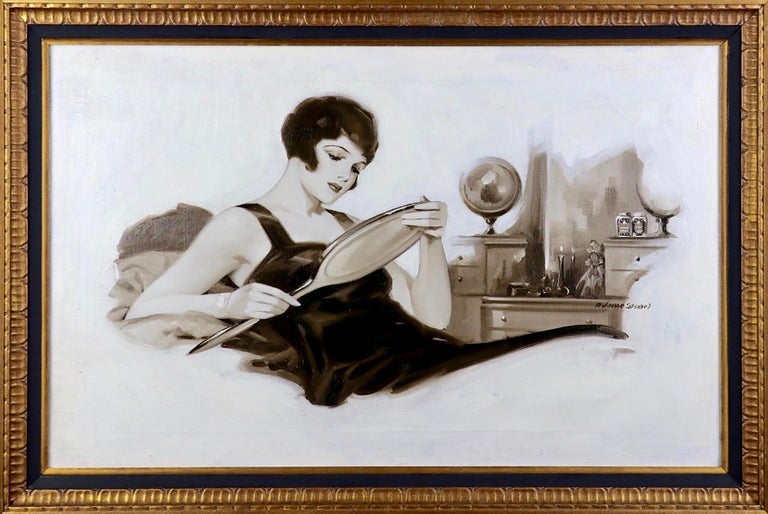 Raymond James Stuart - Girl Looking at Complexion For Sale at 1stDibs