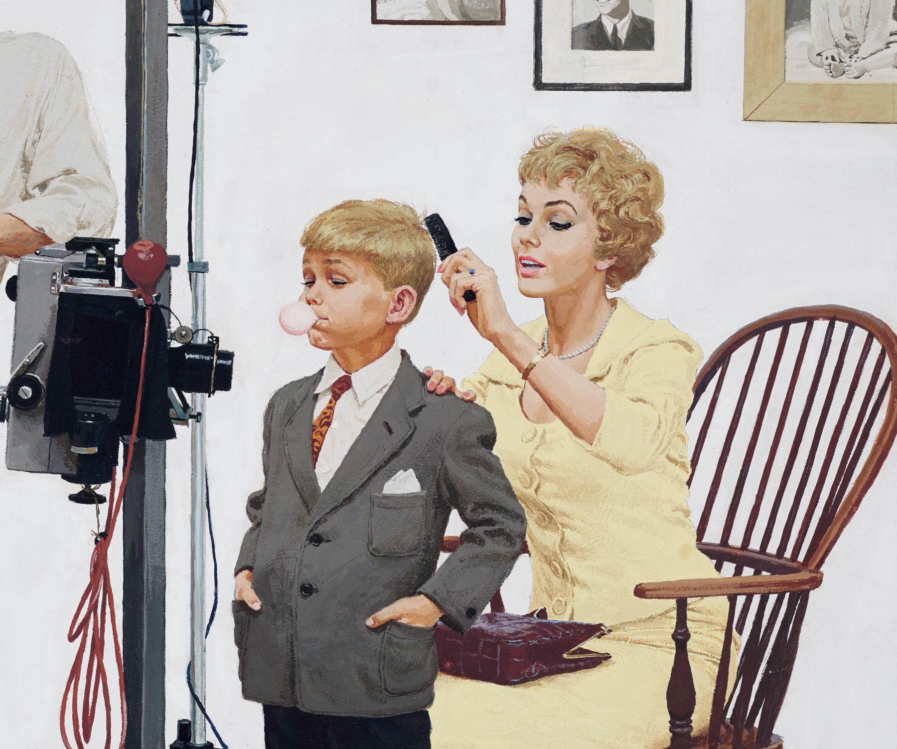 Kurt Ard - Child at Photographer, Saturday Evening Post Cover, Sep. 26 ...