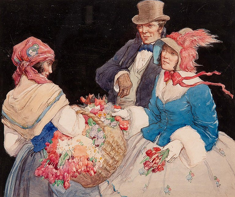 Margaret (Maggie) Hamilton - Couple d'acheteurs de fleurs ...