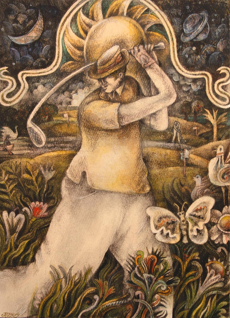 Abe Gurvin - Golf Swing with Psychedelic Butterfly, Funky Chickens and ...