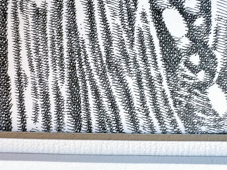 Murray Tinkelman - Native American Indian Portrait in Pen and Ink For ...