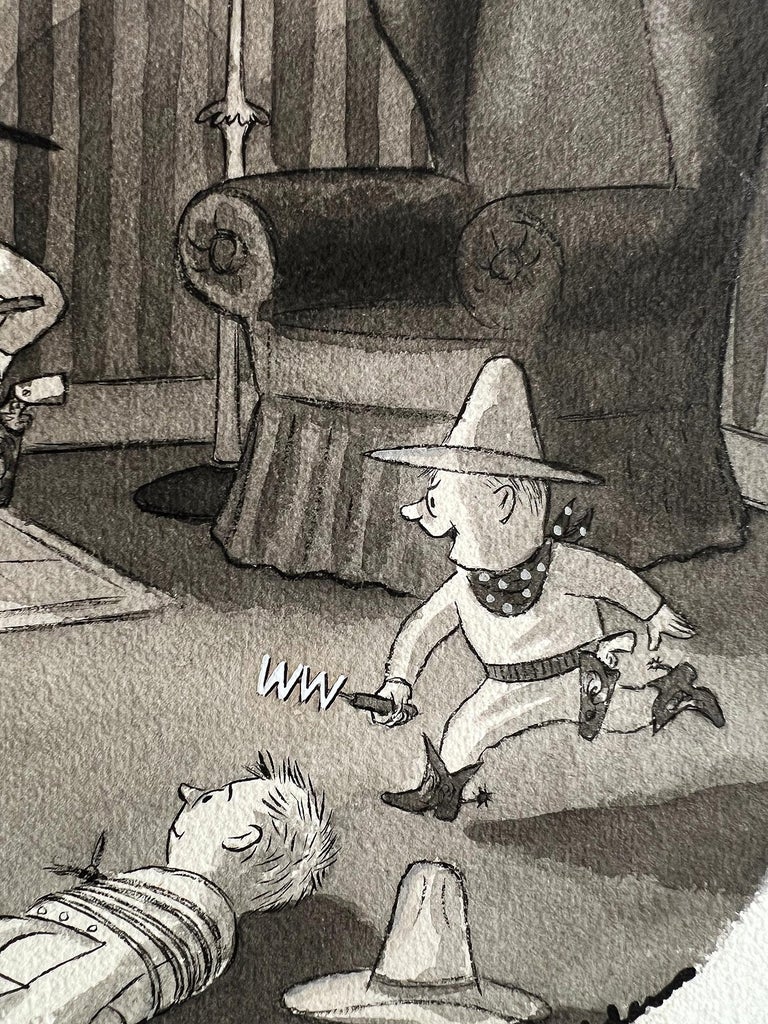 Addams, Charles Samuel - Macabre Kid Cowboys - Fun and Games - Mid ...