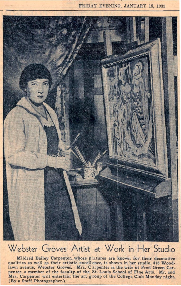 MILDRED BAILEY CARPENTER - Art Nouveau Illustration Women and Children in the Woods For Sale at ...