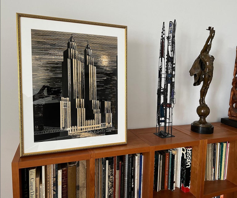 Charles Perry Weimer - Waldorf Astoria Art Deco Illustration For Sale ...