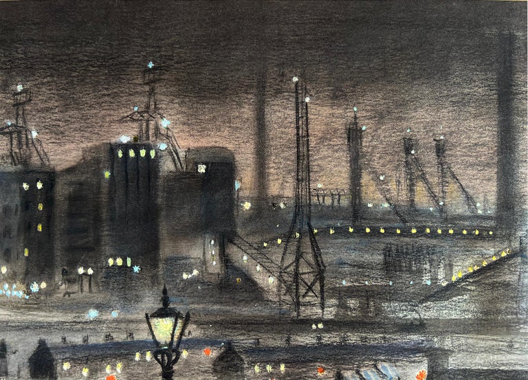 Nan Youngman - Industrial Steel Plant at Night Port Talbot - Mid ...