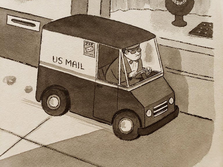 Charles Addams - Mini Mail Truck at 1stDibs