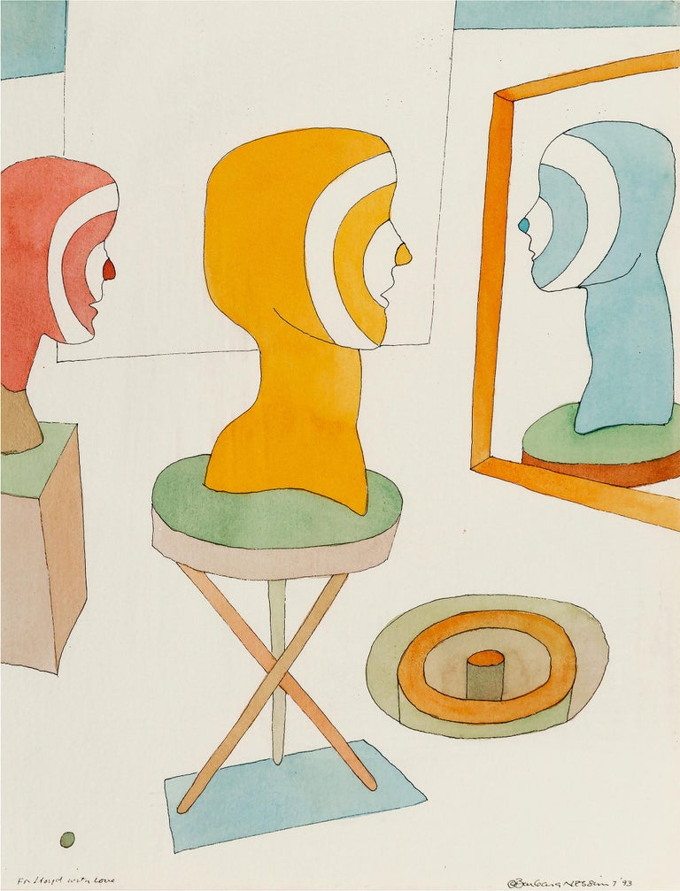Barbara Nessim - Heads in Profile- Women Illustrators For Sale at 1stDibs