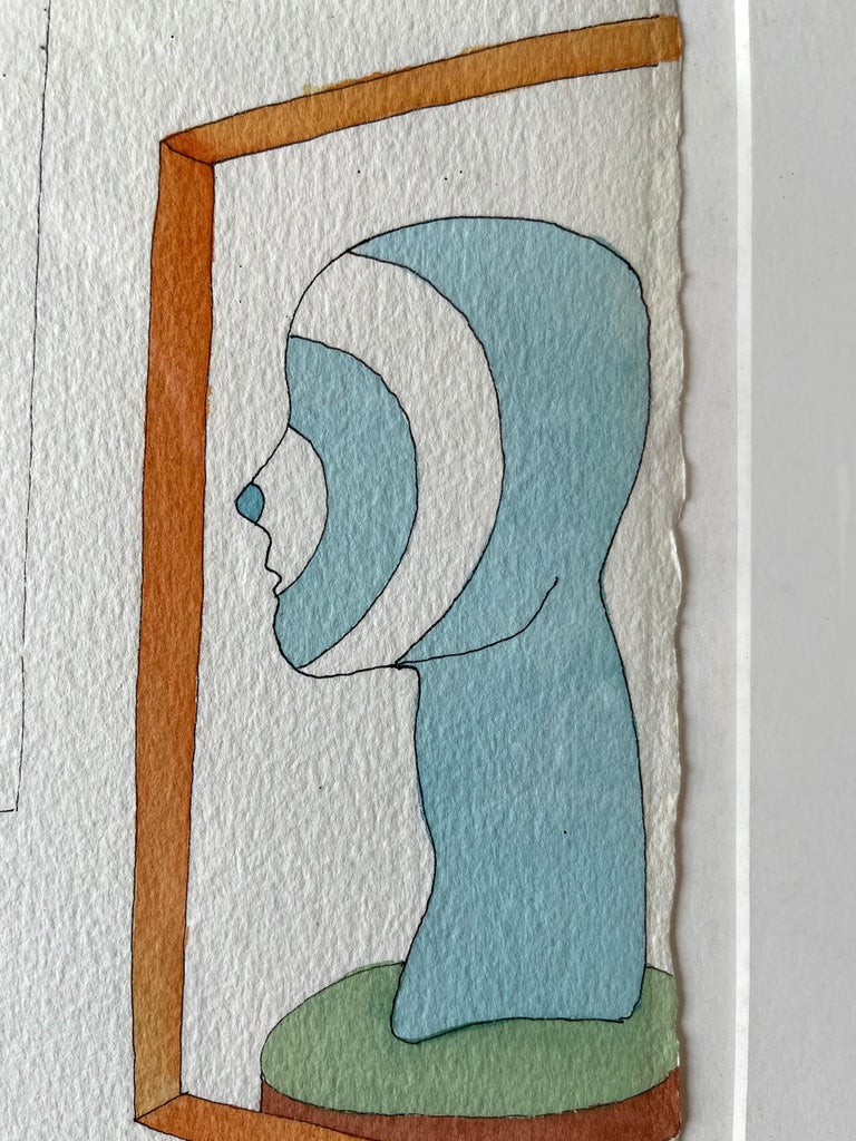 Barbara Nessim - Heads in Profile- Women Illustrators For Sale at 1stDibs