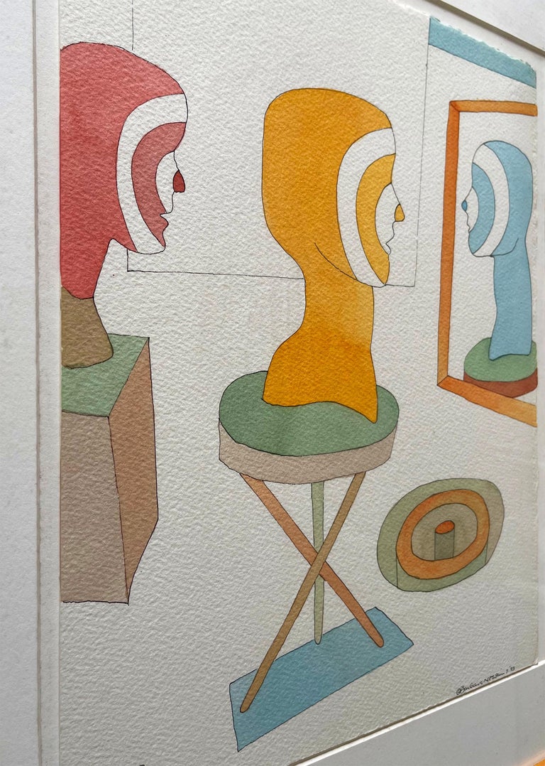Barbara Nessim - Heads in Profile- Women Illustrators For Sale at 1stDibs