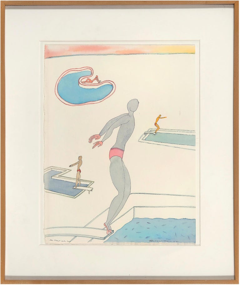Barbara Nessim - Swimmers and Divers - Women Illustrators For Sale at ...