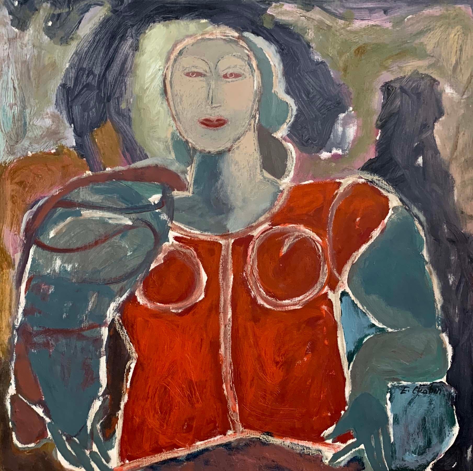 Elisabeth Chabin - LE PORTRAIT DE LA JEUNE AMERICAINE at 1stDibs