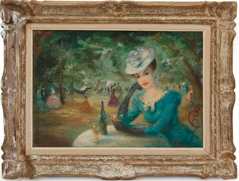 Addison - Lady in the Paris Park For Sale at 1stDibs