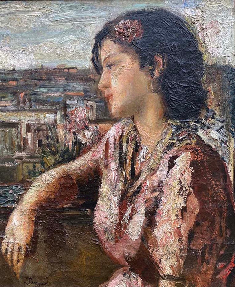 Leonardo Bazzaro - OVERLOOKING FLORENCE For Sale at 1stDibs