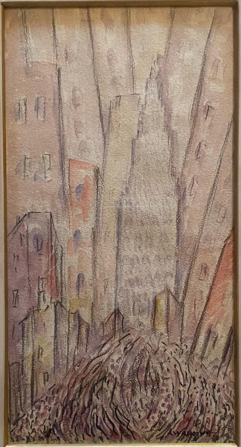 Abraham Walkowitz - City Scape at 1stDibs