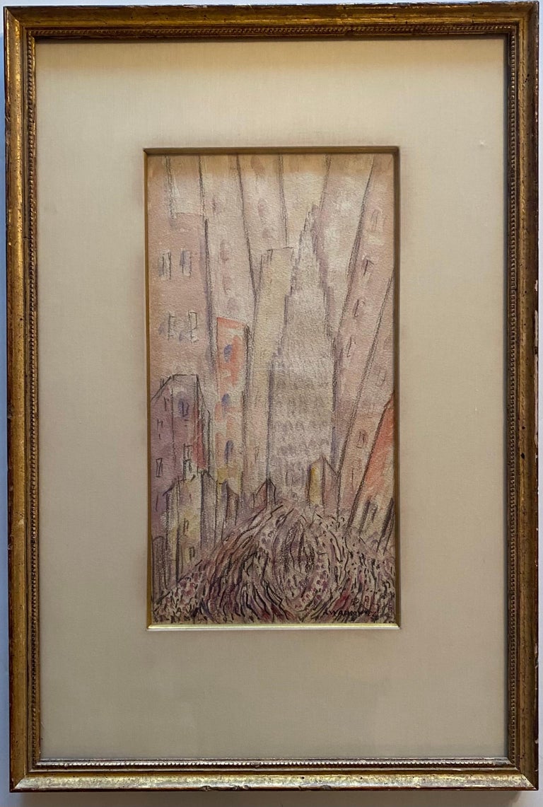 Abraham Walkowitz - City Scape at 1stDibs