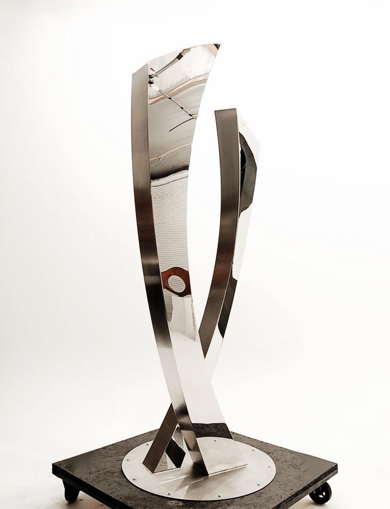 Thomas Ramey - "Emerging", Large Minimalist Abstract Sculpture in ...