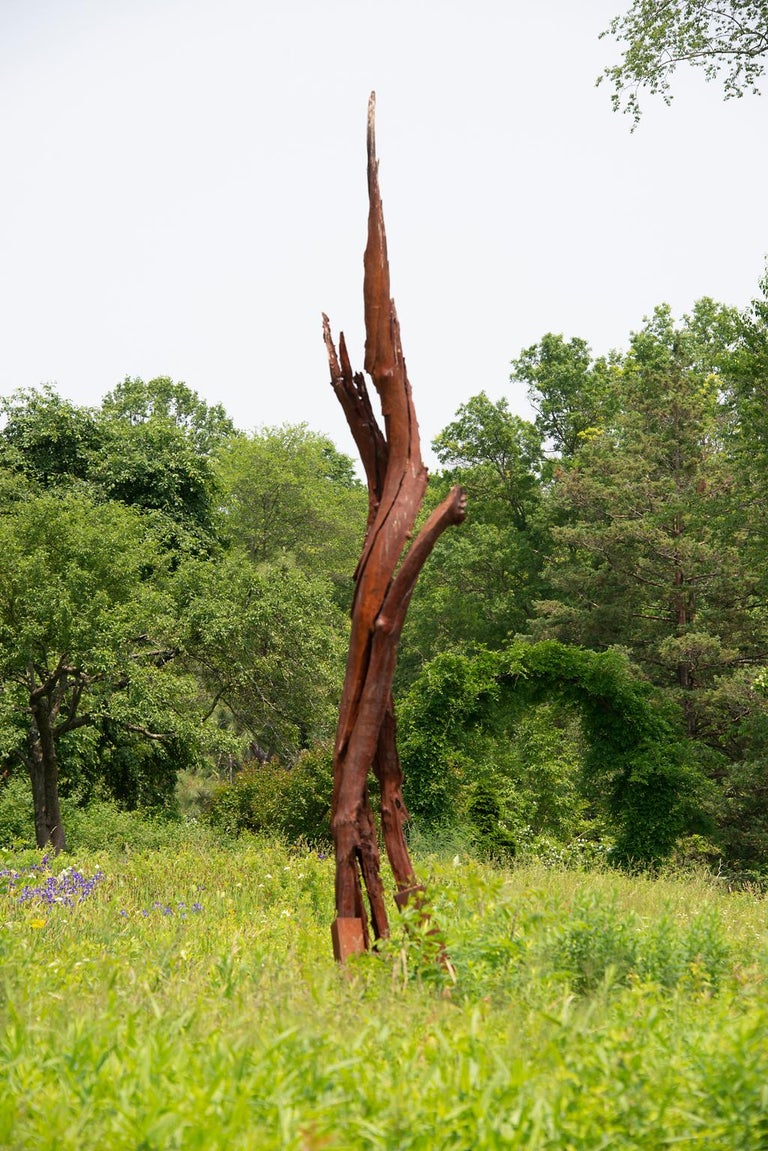 John Ruppert - "Cherry Tree Strike" Abstract, Cast Iron Metal Sculpture ...