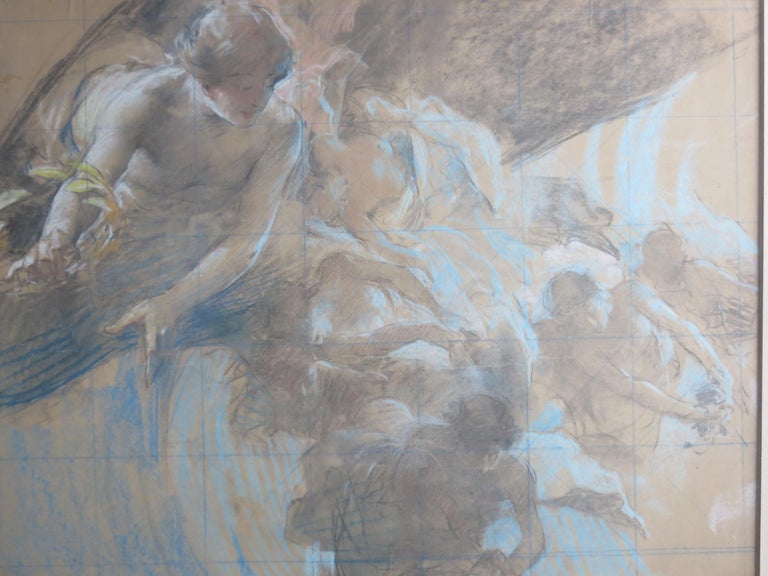 Paul Albert BESNARD - Opera ceiling project 1 For Sale at 1stDibs