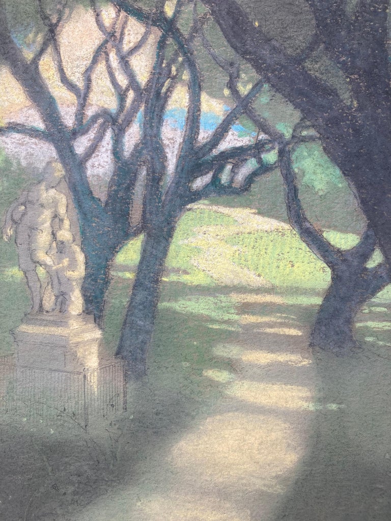Pedro J. Lemos - TREES WITH SUNLIT and SHADOWED PATH For Sale at 1stDibs
