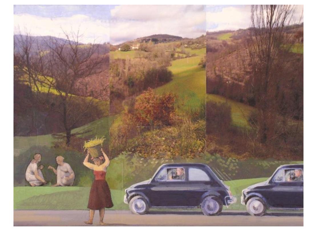 Amy Sullivan - "Not Forgotten" Large Contemporary Barn Mixed Media on ...