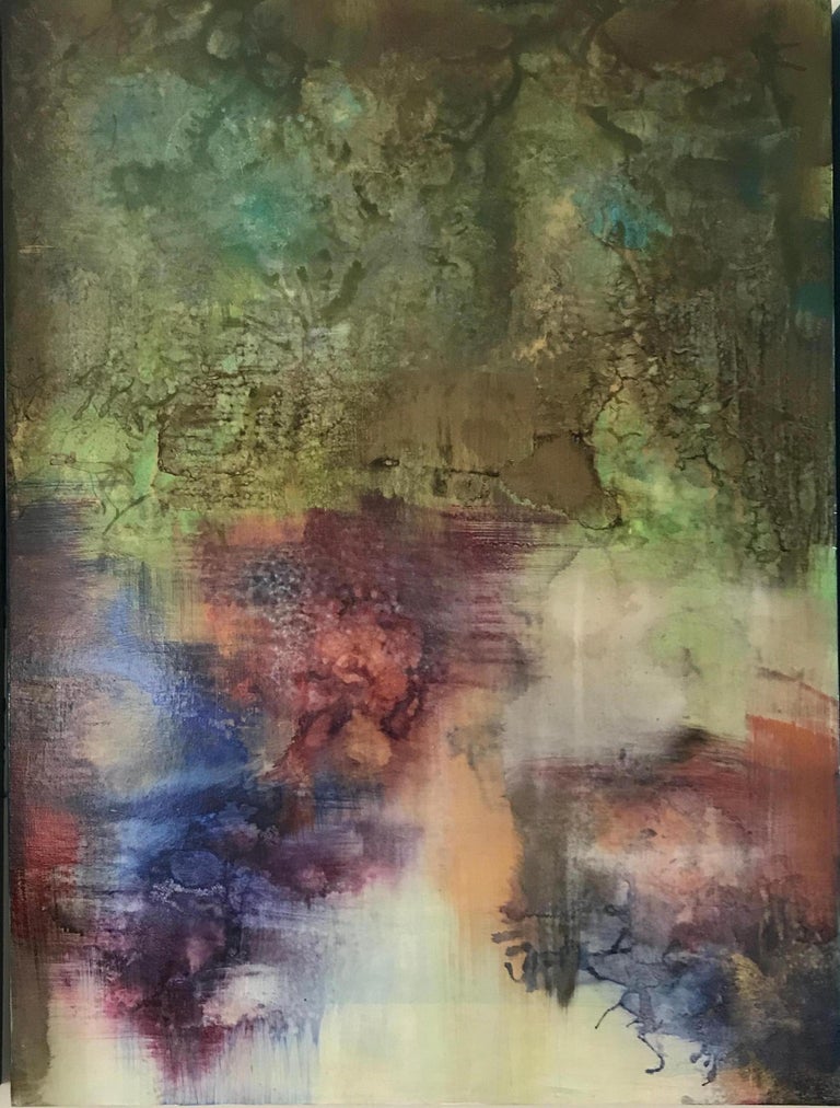 Eric Lee - Abstract Painting on Board -- Untitled 2 For Sale at 1stDibs