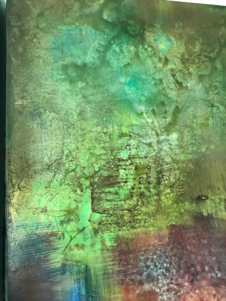 Eric Lee - Abstract Painting on Board -- Untitled 2 For Sale at 1stDibs