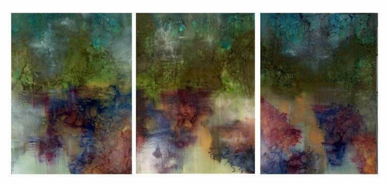 Eric Lee - Abstract Painting on Board -- Untitled 2 For Sale at 1stDibs