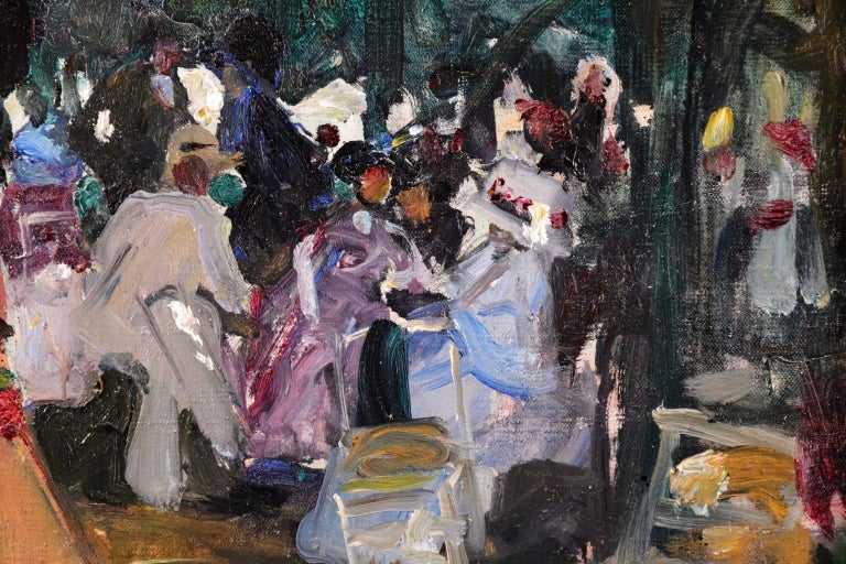 Lucien Simon - Elegantes au Parc - Impressionist Oil, Figures in ...