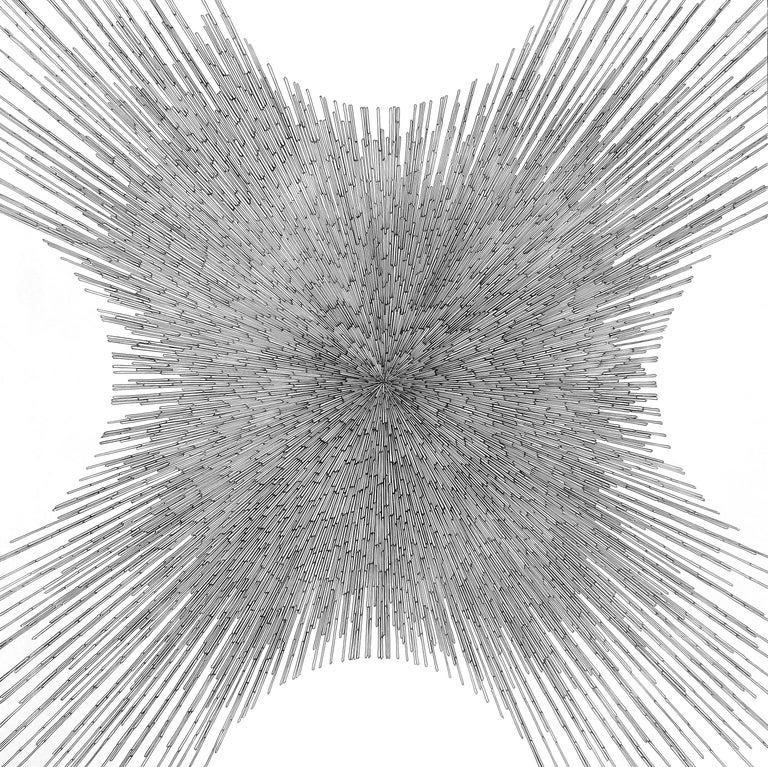 Jenifer Kent - Quantum, a highly detailed geometric black ink drawing ...