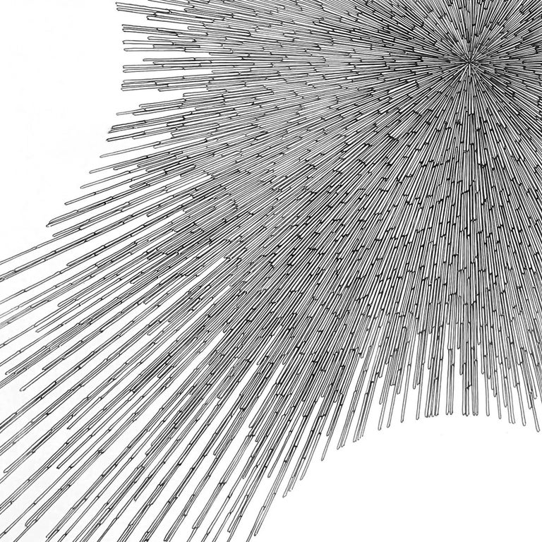 Jenifer Kent - Quantum, a highly detailed geometric black ink drawing ...