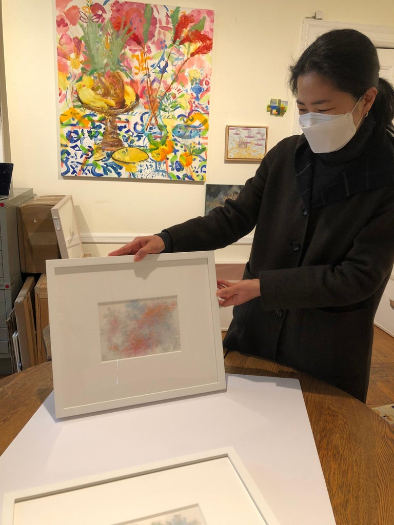 Sung Won Yun - Inner Space, organic abstract graphite and colored ...