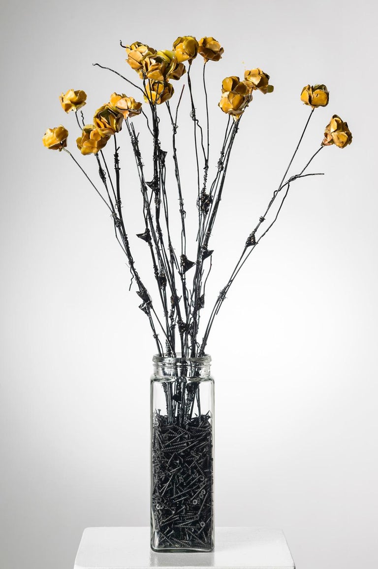 Elizabeth Jordan - Flowers in Glass Vase w/stones : ''For the ...