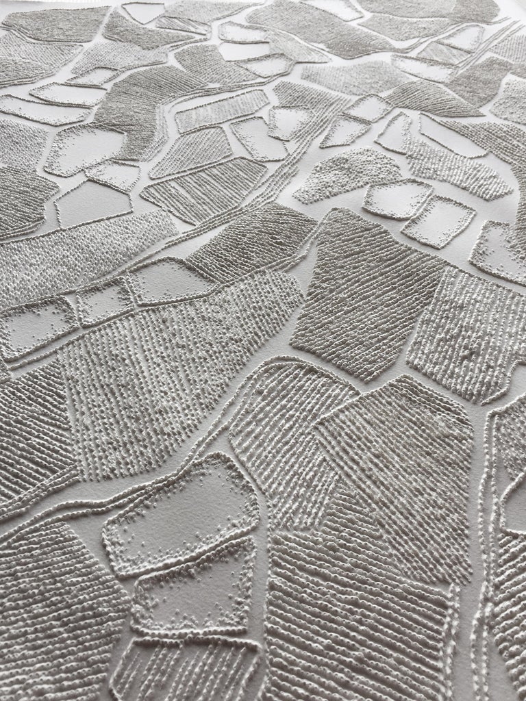 Antonin Anzil - Untitled 1 - intricate white 3D abstract geometric ...